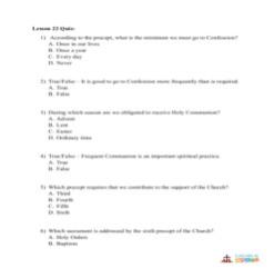 The Third, Fourth, Fifth, and Sixth Commandments of the Church ...